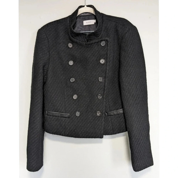 A.L.C. | Jackets & Coats | Alc Military Style Double Breasted Wool Coat ...